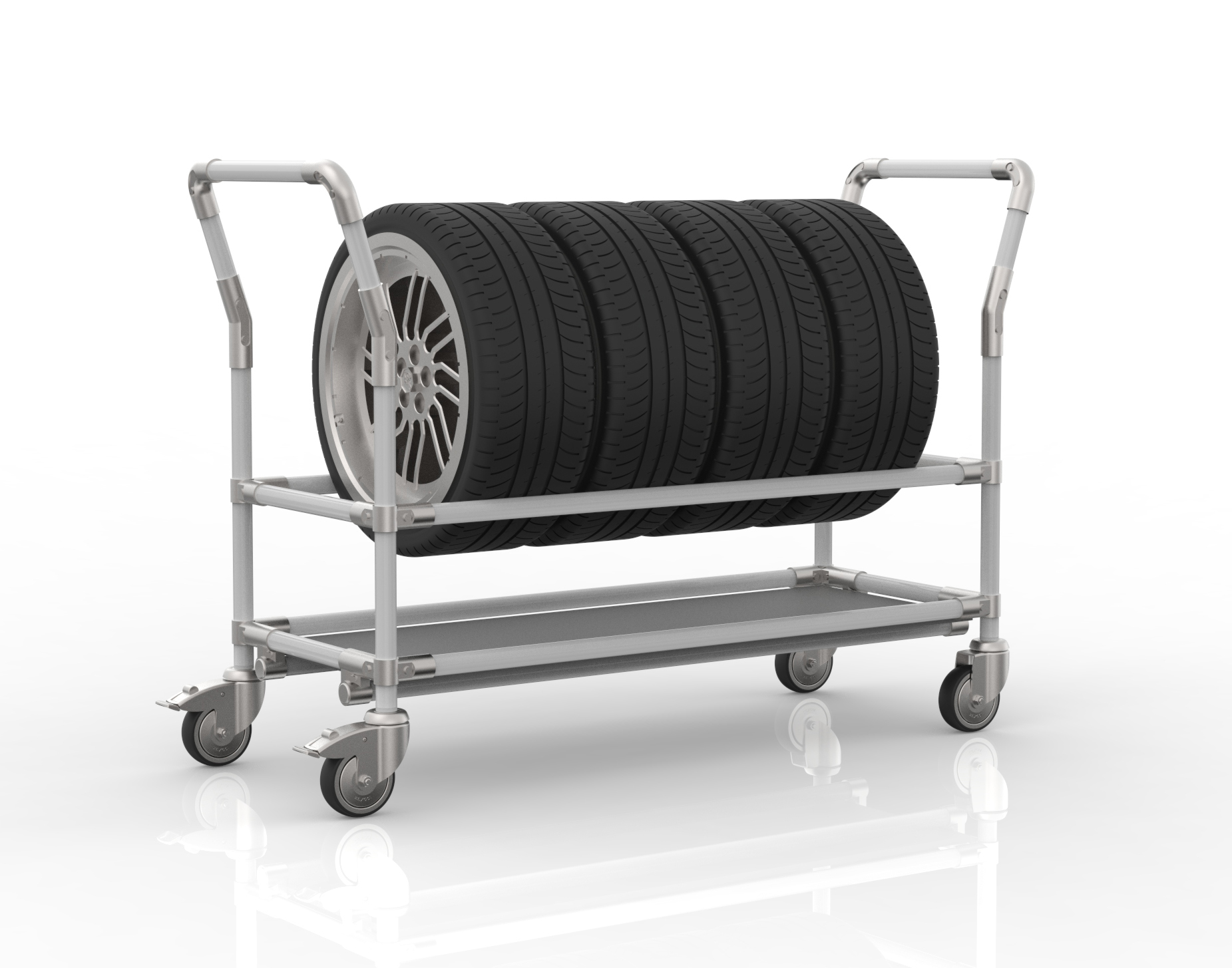 Tire cart with shelf 24082635 | Enprag