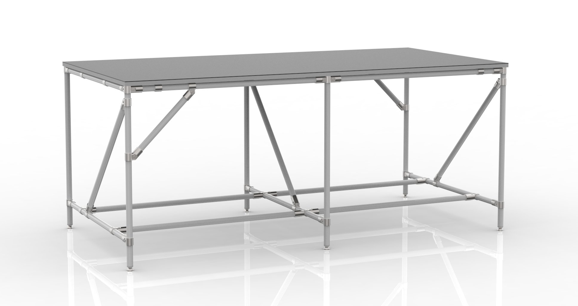 Workshop table from tube system 22042004 | Enprag
