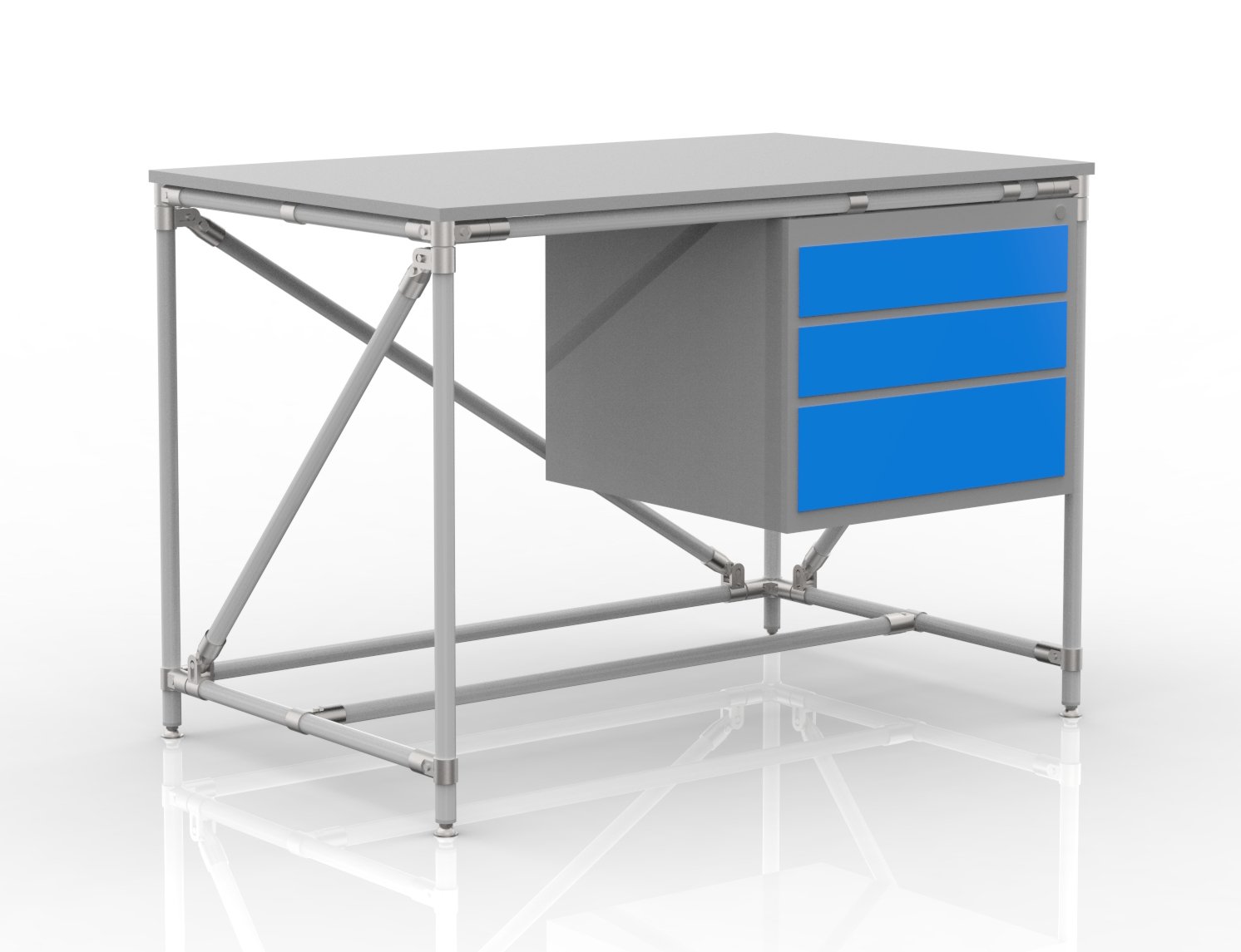 Workshop table with container with three drawers 24040532 (3 models ...